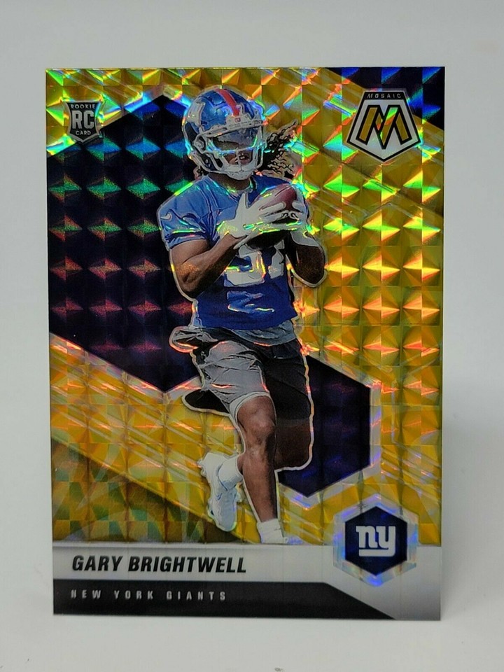 Gary Brightwell RC #377 Yellow Reactive Prizm Rookie 2021 Mosaic New ...