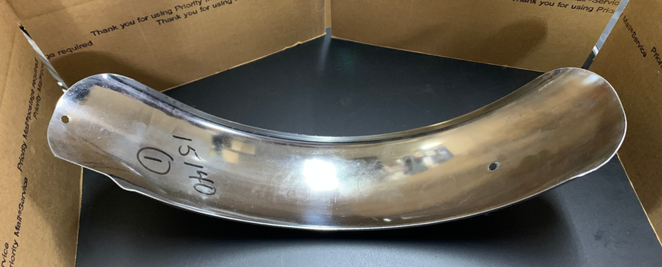 RUPP VINTAGE MINIBIKE CHROME REAR FENDER #15140 1970 ROADSTER, ENDURO ...