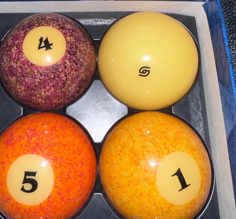 Aramith Stone Collection Pool Balls Set, 2’1/4 Regulation Size-NO BOX ...