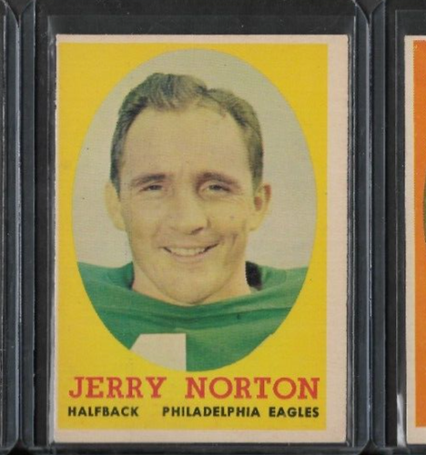 1958 Topps Football JERRY NORTON Eagles #40 EX/MT | eBay