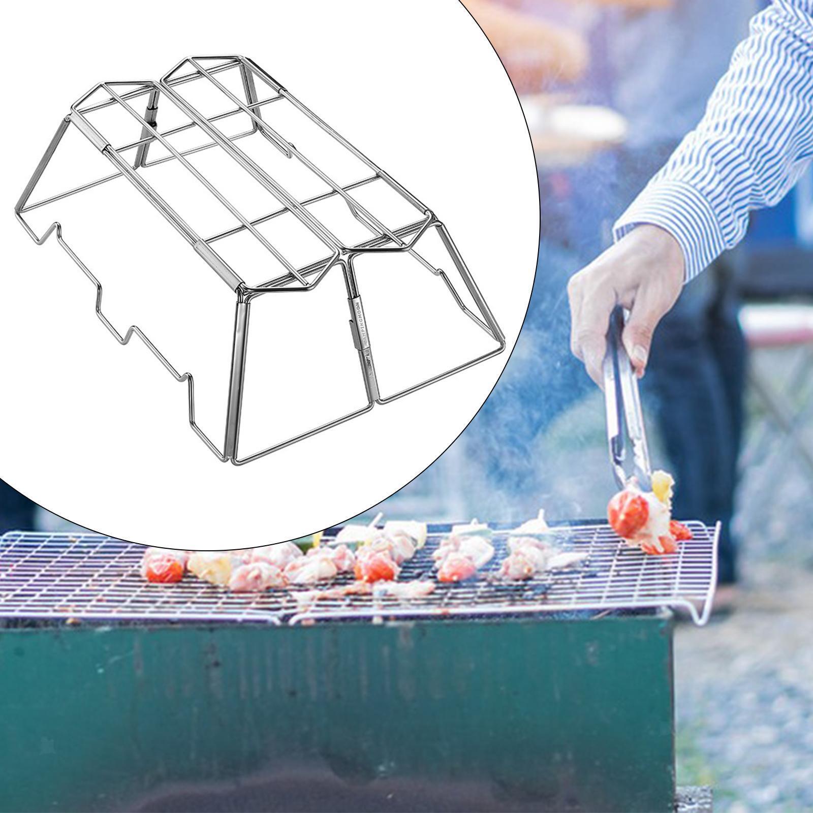 Campfire Cooking Stand Grill Racks Practical Folding Stove Rack ...
