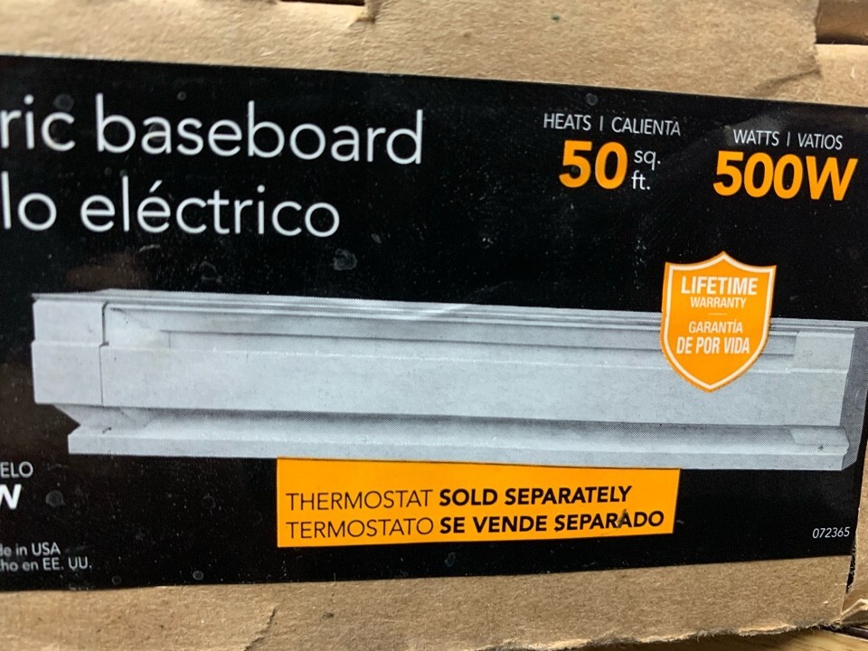 Cadet 500 Watt Wall Mounted Electric Convection Baseboard