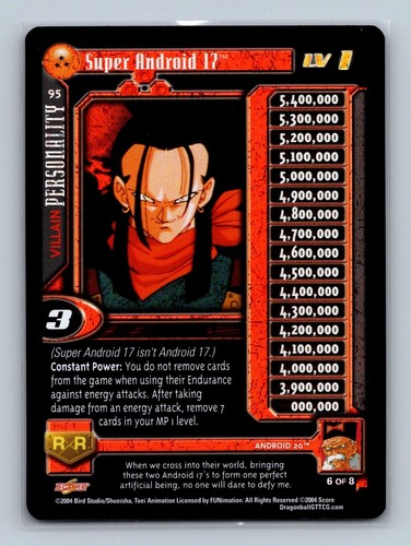 Dragon Ball GT - Super Android 17 #95 - ATL FOIL - Score Super 17 | eBay