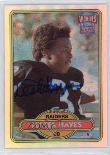 2001 Topps Archives Reserve Rookie Reprint Auto Lester Hayes #ARA-LH | eBay
