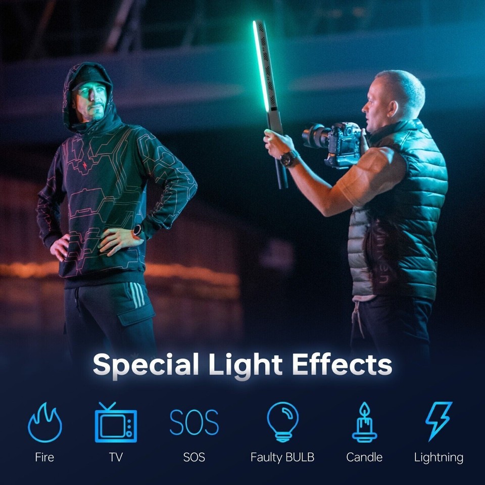 Zhiyun CF100 Combo 100W RGB LED Video Light Stick with Barn Doors ...