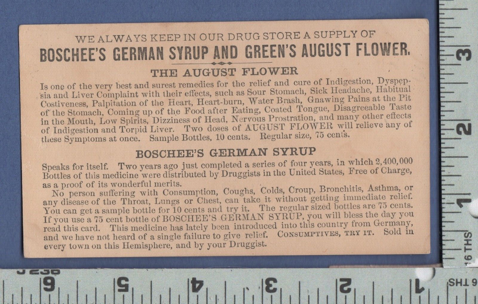 D983 Boschee German Syrup td cd G G Green Woodbury NJ liver water brash ...