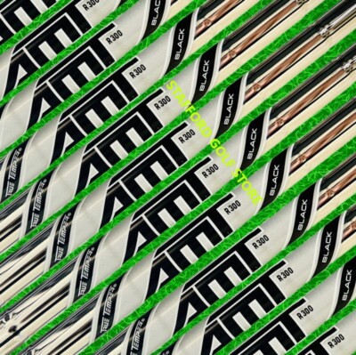 TRUE TEMPER AMT Black Steel Iron Shafts R300, S300 Flex .355 Taper Tip ...