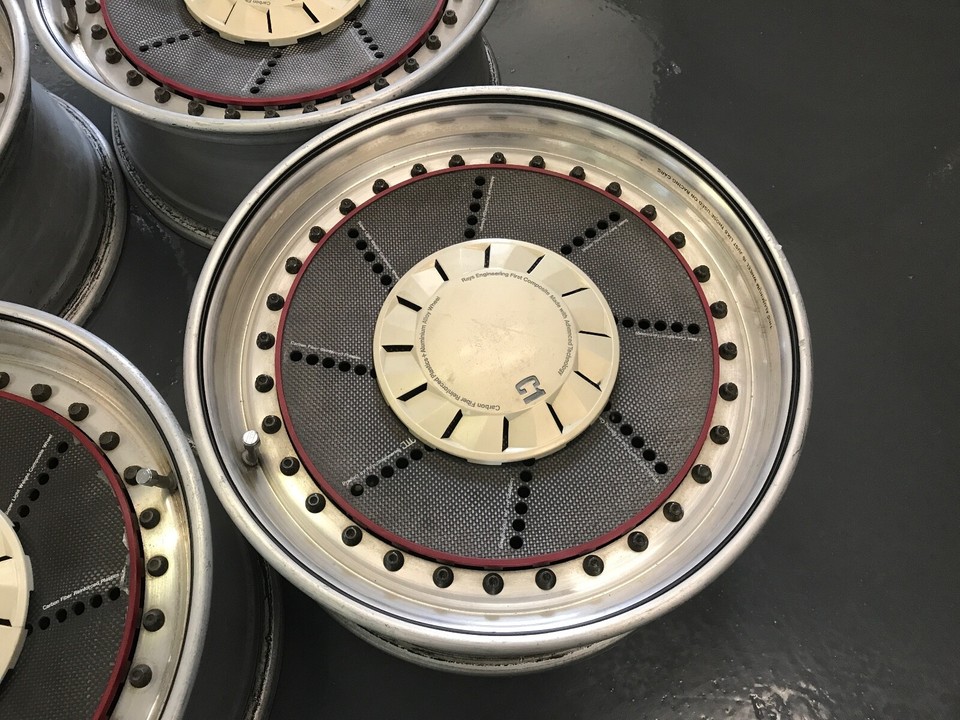 1985 JDM RAYS VOLK C-1 Carbon Fiber Aero Disc Wheels 15" 4x114.3 ULTRA ...