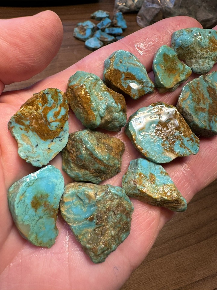 Turquoise Mountain Turquoise. 61 Grams Of slabs! Get What You See ...