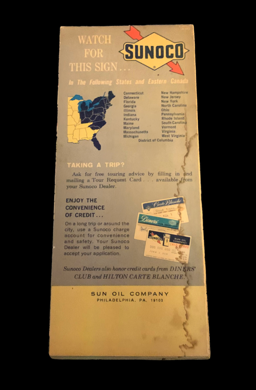 Vintage 1966-1967 Sunoco Map Of Michigan | eBay