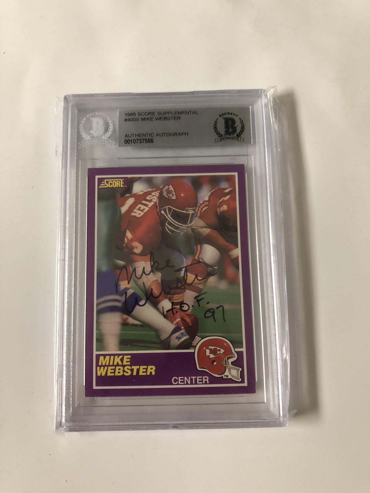 Mike Webster Autographed Memorabilia | Signed Photo, Jersey ...