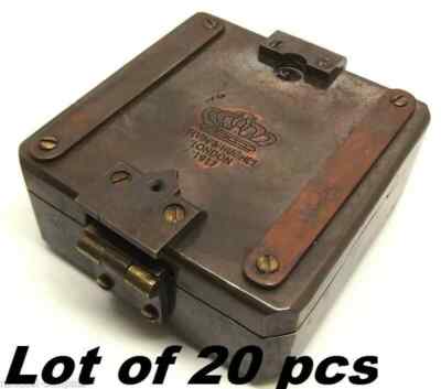 ANTIQUE NAUTICAL BRASS COMPASS SURVEYOR'S TRANSIT BRUNTON COMPASS SET ...