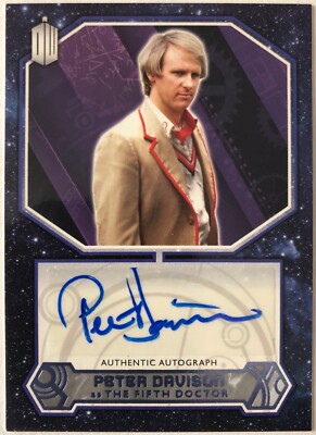 2015 DOCTOR WHO - AUTOGRAPH PETER DAVISON as The Fifth Doctor #20/25 SC ...