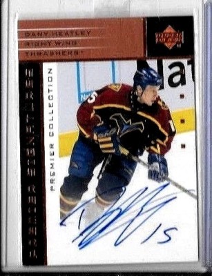 DANY HEATLEY 2003 UPPER DECK PREMIER BRONZE EDITION CERTIFIED AUTOGRAPH ...