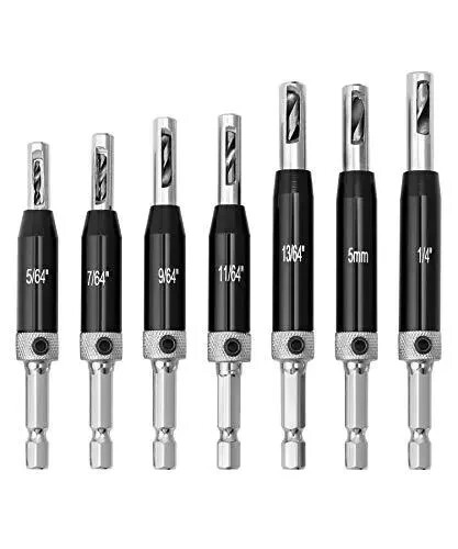 Vix Bits Self Centering Clic Change Door Hinge Drill Bit Set High-speed ...