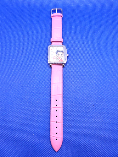 Vintage Betty Boop Ladies Watch Pink Band Clicks Worldwide Cartoon ...