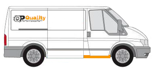 FORD TRANSIT MK 6 MK 7 2000 - 2014 DOOR STEP SILLS 1 PAIR 1 x L/H & 1 x ...