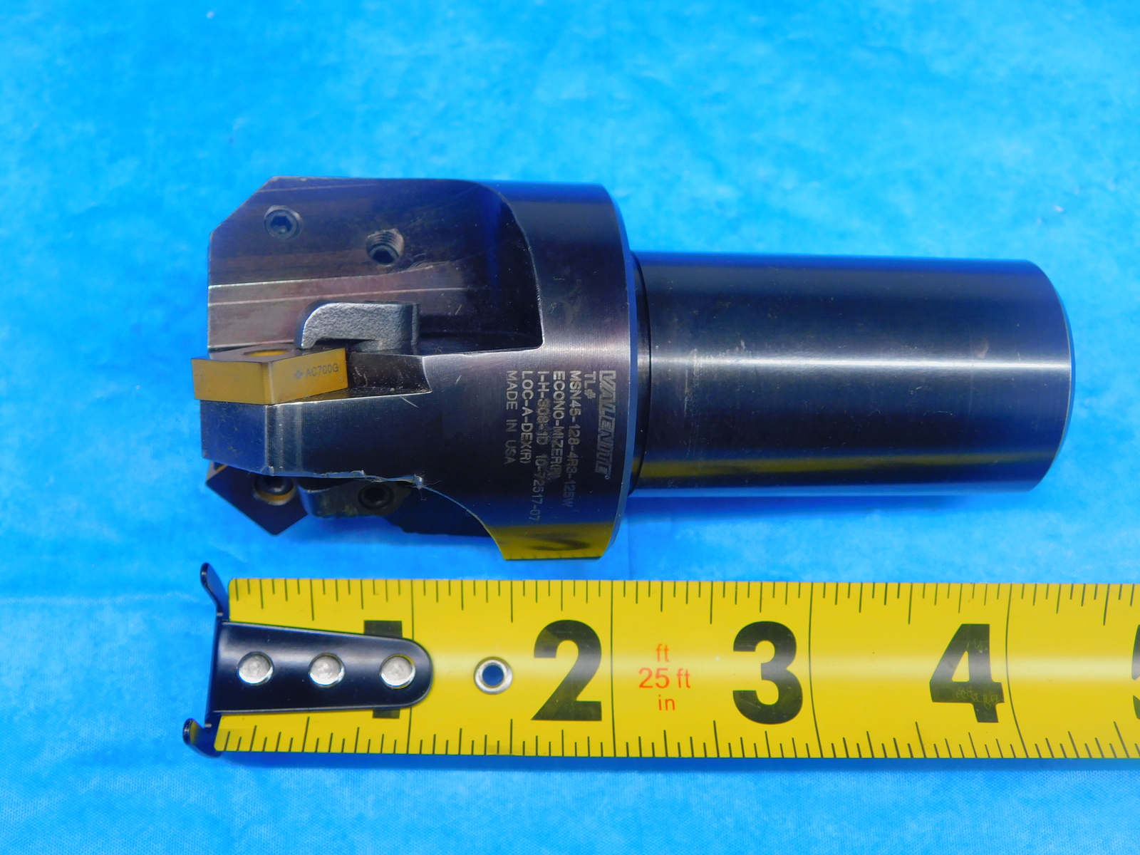 VALENITE 1 1/4 DIA. INDEXABLE END MILL MSN45-128-4R3-125W 3 FL SN-43 ...