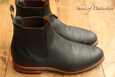 R.M. Williams Black Nubuck Leather Chelsea Boots Shoes UK 6.5 US 7.5 EU ...