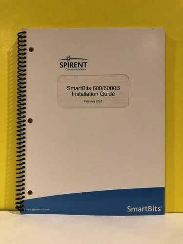 Spirent 340-1109-001 Rev B SmartBits 600/6000B Installation Guide | eBay