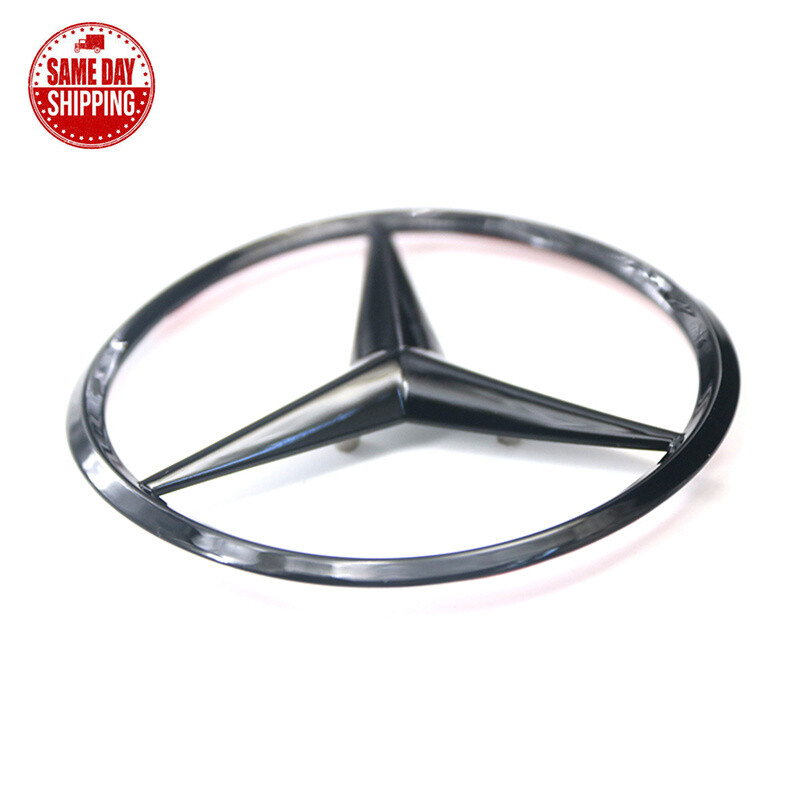 S550 4MATIC Mercedes-Benz W221 Sedan Rear Star Emblem Gloss Black ...