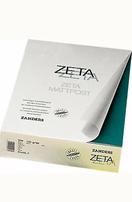500x ZETA *QUALITY* LEGAL PAPER WATERMARKED 100GSM IVORY CREAM SMOOTH ...