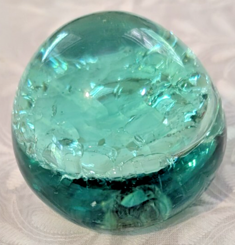 Antique Green Glass Dump Paperweight 3" Tall (#66) | eBay