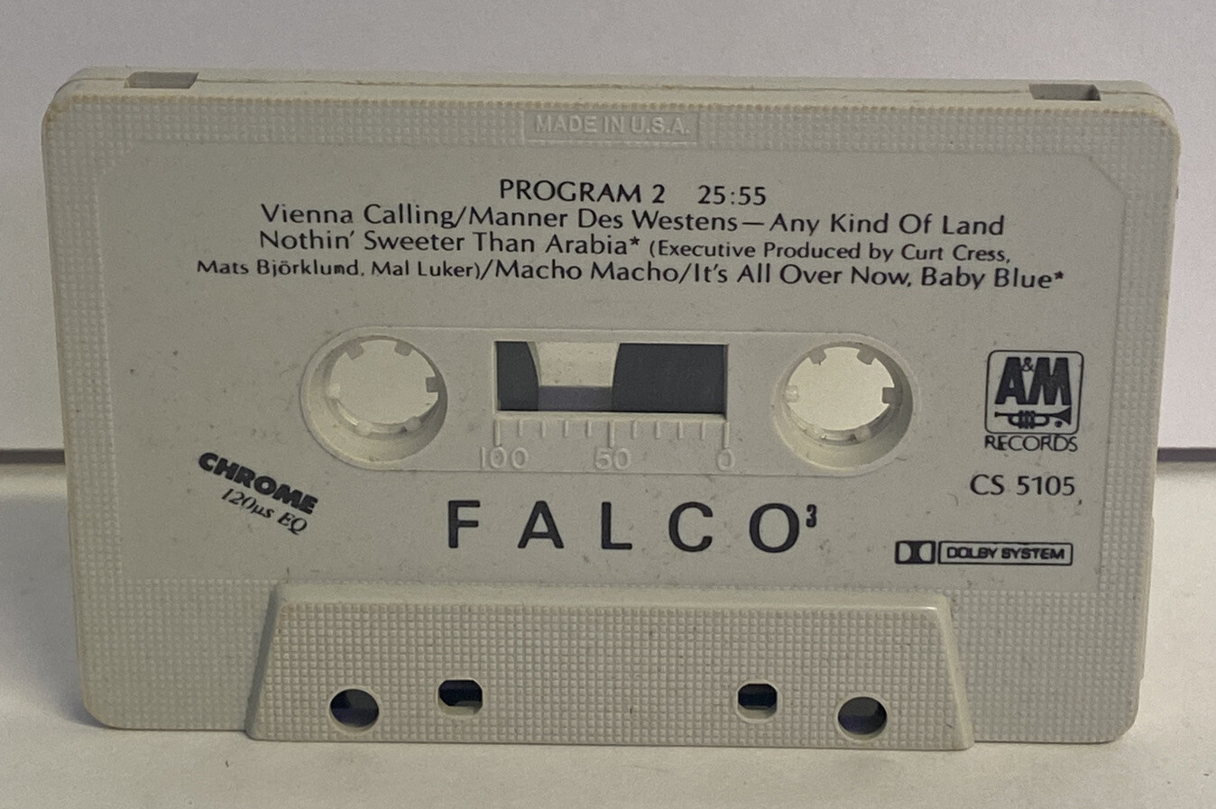 FALCO 3 Cassette Tape 1986 Electronic Synth Pop Rare Untested | eBay