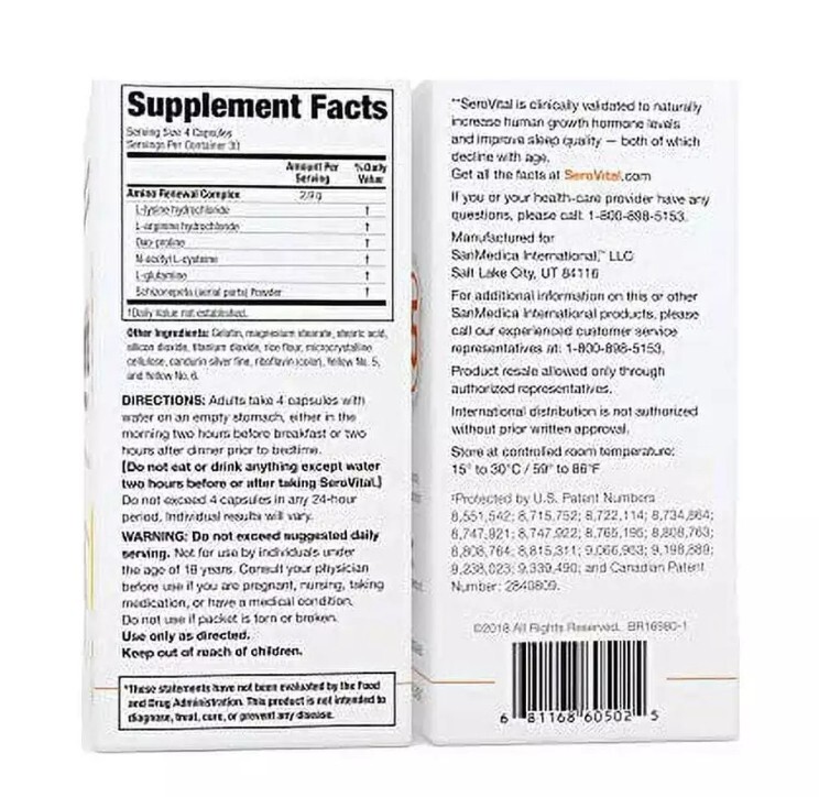 SeroVital Renewal Complex 120 Count - SeroVital for Women - Renewal ...