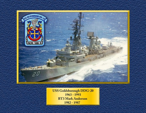 USS GOLDSBOROUGH DDG-20 Custom Personalized Print of US Navy Gift Idea ...