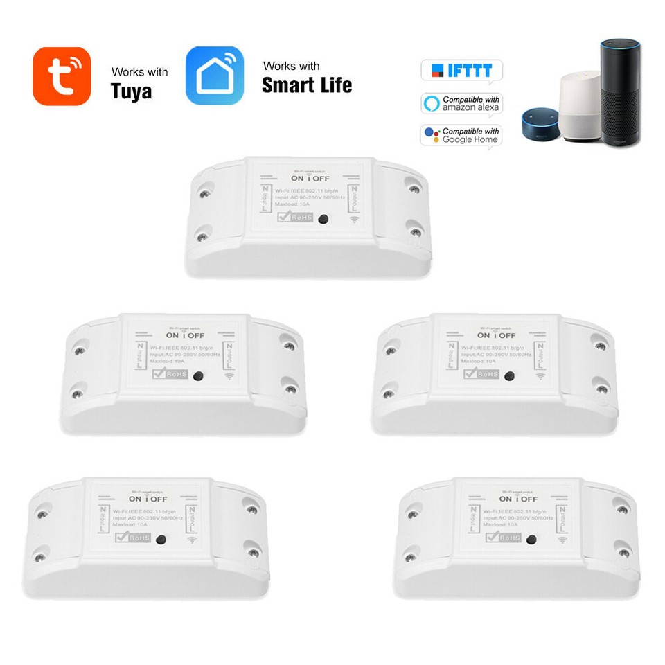TUYA Smart Life APP Wifi Smart Timer Switch Module APP Remote for Alexa ...