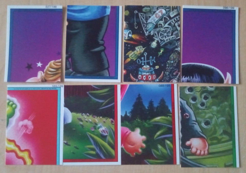 8-card lot Garbage Pail Kids Intergoolactic Gray parallel x/199 Nuclear ...