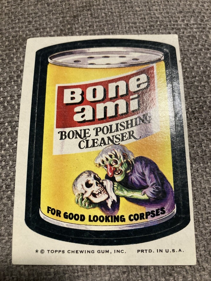 1975 Topps 15th Series Wacky Packages Bloodweiser And Bone Ami Card | eBay