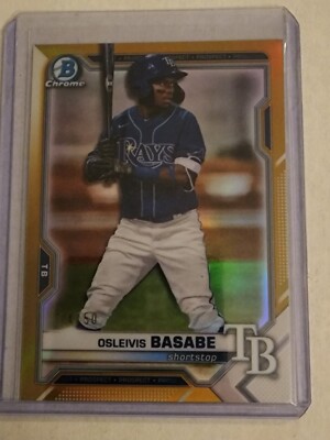 Osleivis Basabe 2021 Bowman Draft Baseball Chrome Gold Refractor /50 | eBay