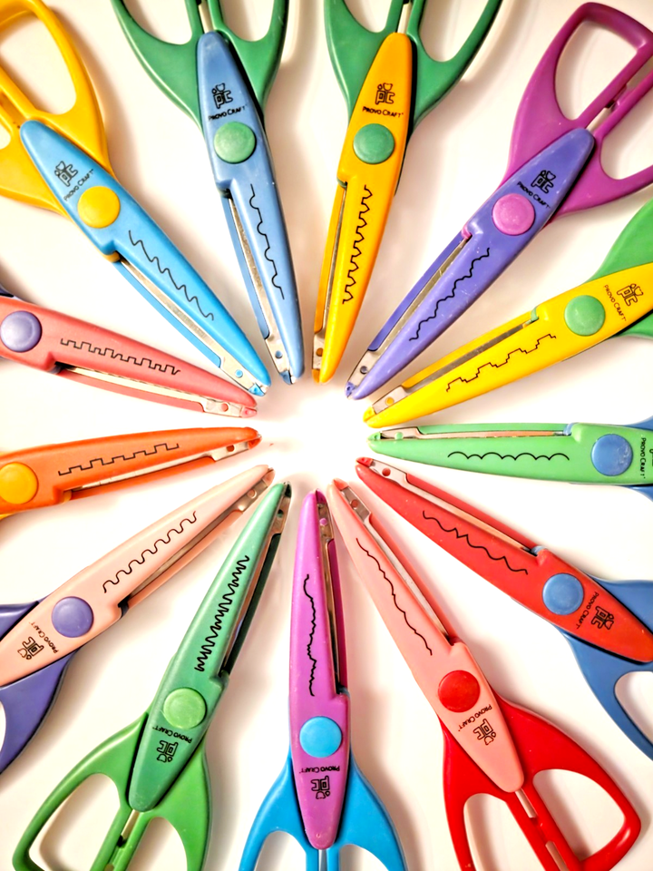 Provo Craft Decorative Edge Craft Scissors - 13 Piece Set Scrapbook ...