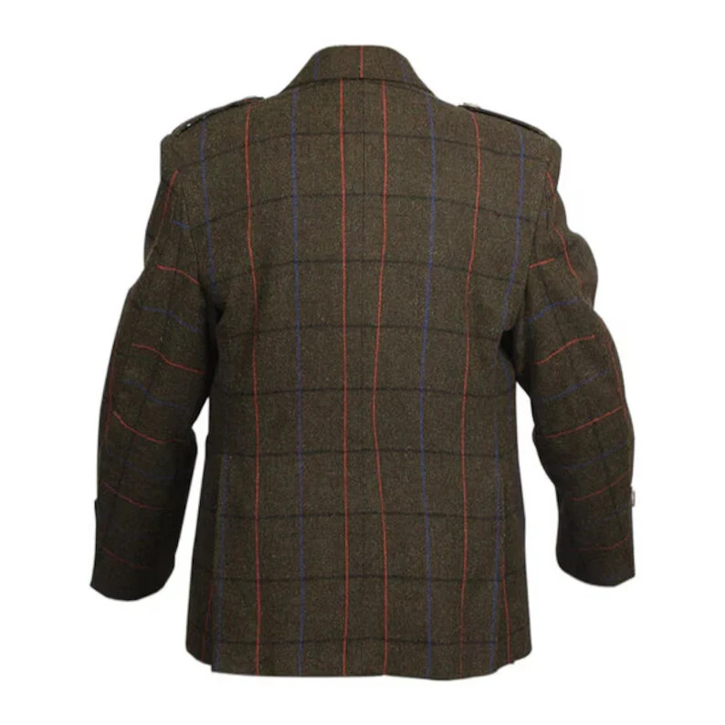 Scottish men’s Argyle jacket Brown tweed Highland Scottish wedding kilt ...