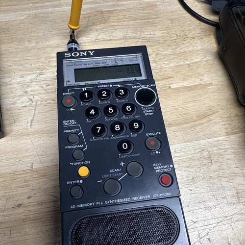 SONY ICF PRO80 PLL Comm. Receiver FM / LW / MW / SW Radio Tunes Only FM ...