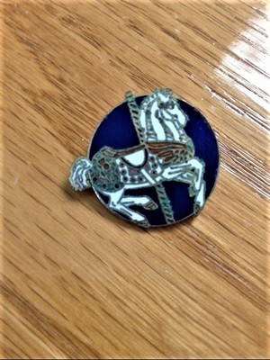 Pinnacle Designs Vintage Carousel Horse Pin/Brooch | eBay