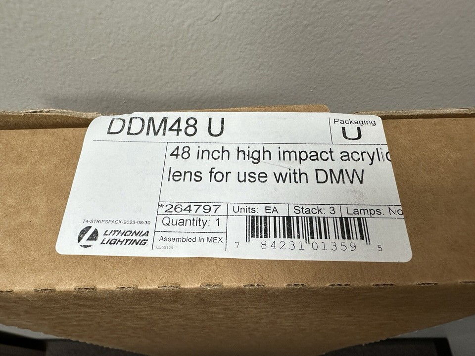 Lithonia Lighting DDM48 Replacement Lens, DMW 48" Fixture (49-3/4") X 7 ...