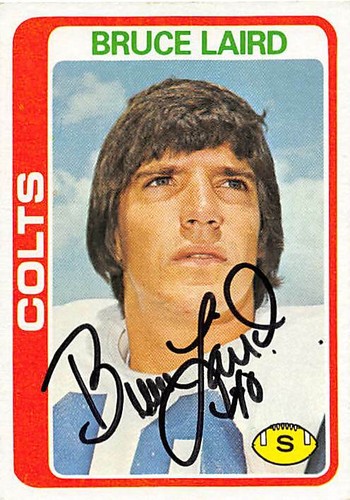 Bruce Laird autographed Football Card (Baltimore Colts) 1978 Topps #438 ...