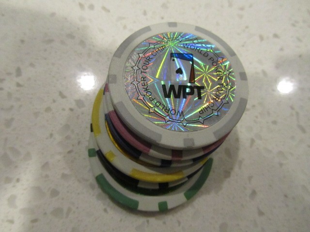 WPT World Poker Tour Holographic Laser Casino Chip Lot + FREE Las Vegas ...