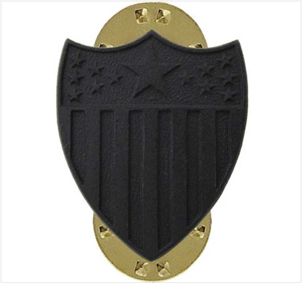 Genuine U.S. ARMY OFFICER COLLAR DEVICE: ADJUTANT GENERAL - BLACK METAL ...