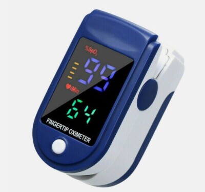Pulse Oximeter Fingertip Monitor Oxygen SP02 Blood Heart Rate Finger ...
