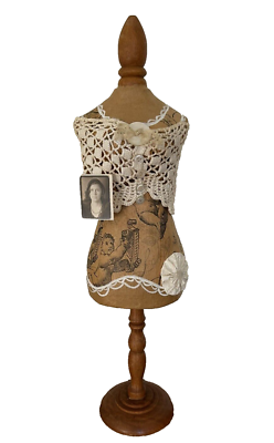 Wood Dress Form Mannequin On Stand Female Dress Form With Wooden