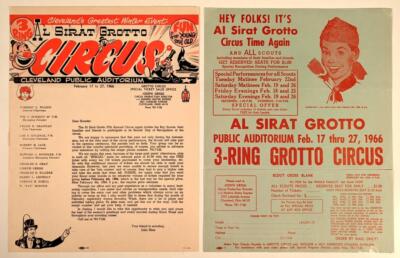 Al Sirat Grotto Circus 1966 Cleveland Public Auditorium BSA; Letter ...