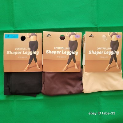 Primark Womens Ladies Controlling Shaper Legings Black Fig Brown Taupe ...