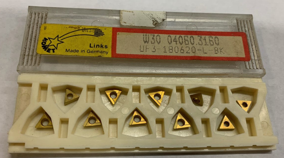 (10 PCS) KOMET W30 04060.3160 BK CARBIDE INSERTS | eBay