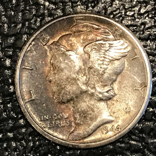 TONER-HIGH GRADE AU+ 1944 D MERCURY SILVER DIME-OLD US COIN-NOV436 | eBay