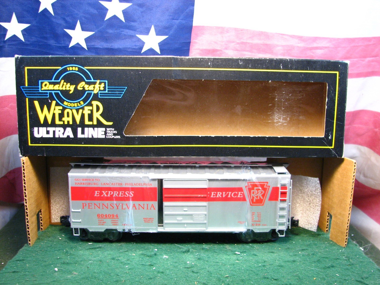 Weaver Pennsylvania PRR GG-1 Express Service 40 foot PS-1 Box Car ...