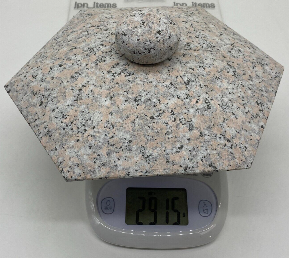 Pink Gray Stone Lantern Tourou Miniature Granite Japanese Garden ...